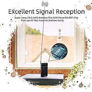 PRUNUS J-166 Portable Radio AM FM, Battery Operated Radio with Tuning Light, Back Clip, Excellent Reception for Indoor & Outdoor & Emergency Radio, AM FM Radio Portable, Transistor Radio