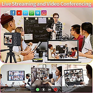 Digital Camera 1080P 24MP, Kids Camera with Flash Selfie Dual Screens, Point and Shoot Camera with WiFi,16X Digital Zoom 2.8'' Video Camera(Yellow)