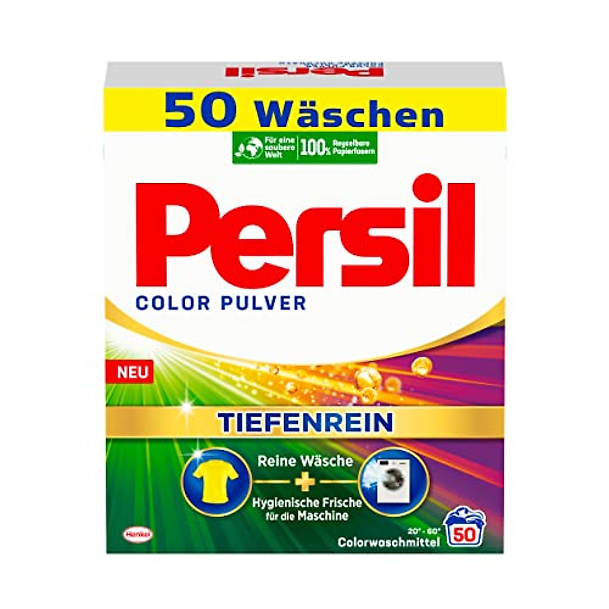 Persil Color Detergent Powder (50 Loads | 6.6 lbs | 3 kg) - Laundry Detergent for Color - Deep Clean Laundry and Freshness for the Machine