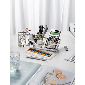 COCOBOSS Sink Caddy Kitchen Sink Organizer, Sponge Holder for Kitchen Sink Premium Stainless Steel Rustproof with Removable Drip Tray and Anti-Slip Bar - Silver(8.5 x 3.6 x 4.9 in)