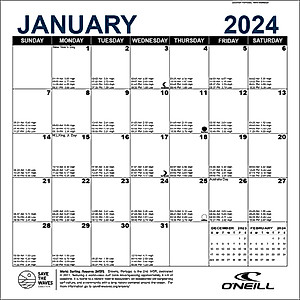 GLOBAL SURF TIDE 2024 CALENDAR