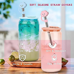 Mojoker 6PCS Straw Cover for Stanley Cup, Silicone Straw Covers Cap for Stanley Cup 40 oz, Straw Topper with 30 Oz Tumbler, Mini 10mm for Stanley Cup Straw Cover for Tumblers