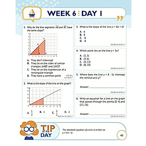 8th Grade Common Core Math: Daily Practice Workbook | 1000+ Practice Questions and Video Explanations | Argo Brothers (Next Generation Learning Standards Aligned (NGSS))