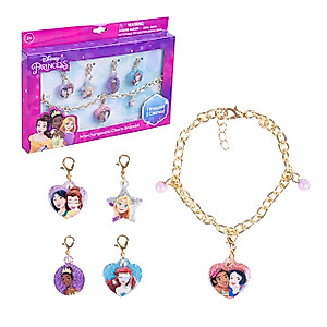 LUV HER Disney Princess Add A Charm Box Set with 1 charm bracelet & 5 interchangeable charms - Ages 3+