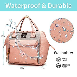 Beaulyn Small Diaper Bag Backpack, Mini Diaper Tote & Portable Crossbody Backpack with Insulated Pocket