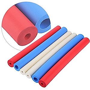 6Pcs Foam Grip Tubing, Non-slip Foam Handle Sleeve Foam Support Grip Tubing Collision Handle Cover Provides Wider Larger Grip Pipe Tool for Utensils, Pens, Pencils, Toothbrushes