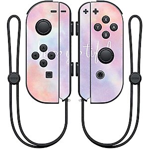 MightySkins Glossy Glitter Skin for Nintendo Joy-Con Controller - BeYouTiful | Protective, Durable High-Gloss Glitter Finish | Easy to Apply, Remove, and Change Styles | Made in The USA
