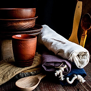 Goodleks Three-Layer Cotton Bread Bag, Reusable Bread Bags for Homemade Bread Large, Natural Organic Canvas Bread Storage Bags