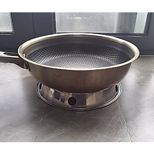 IEUYO Universal Wok Support Ring Wok Rack Wok Stand for Most Woks Kitchens and Restaurants Use Stainless Steel Size Large 7.7"-9.8" 2PCS