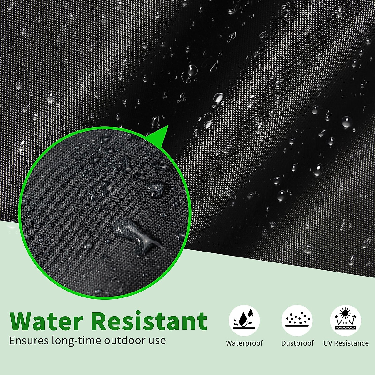 HVAC YELLOW HAT Patio Furniture Covers, Outdoor Furniture Cover Waterproof, Heavy Duty 420D Outside Table and Chair Covers, Fits up to 98 Inch L x 78 Inch W x 32 Inch H