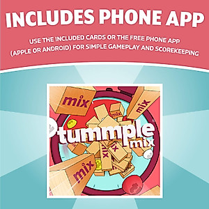 Tummple Mix - Wooden Block Stacking Tower Game – Fun Party Game & Family Board Game for Kids, Teens, & Adults – STEM Educational Game