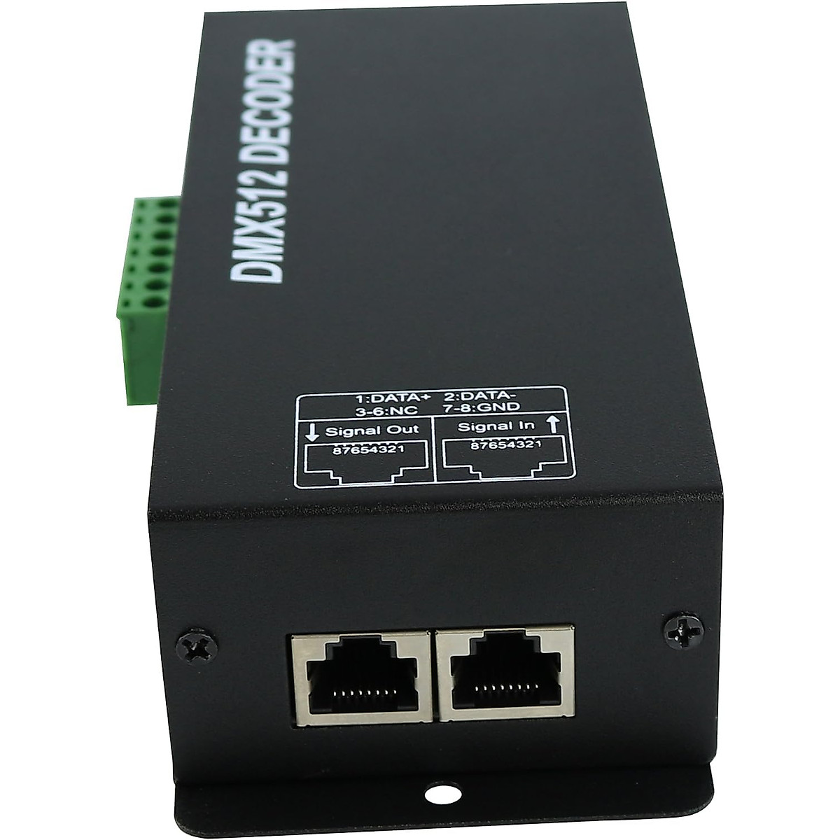 AMKI DMX 512 LED Decoder Controller for RGB Tape Strip Light Dimmer Driver (4 Channel with Display)