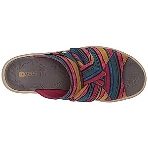 BZees womens Smile Slingbacks Sandal, Raspberry, 10 US