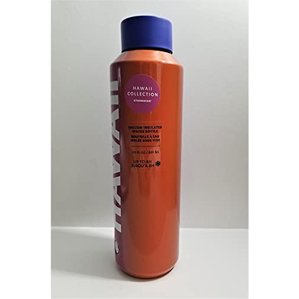 Starbucks Hawaii Collection 20oz Stainless Steel Purple Pink Vacuum Insulated Water Bottle