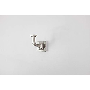Hickory Hardware Forge Collection Coat Hooks, Wall Hooks for Hanging Coats, Hats, Towels, Robes and More, 2-3/4 Inch Long, Satin Nickel, 1 Pack