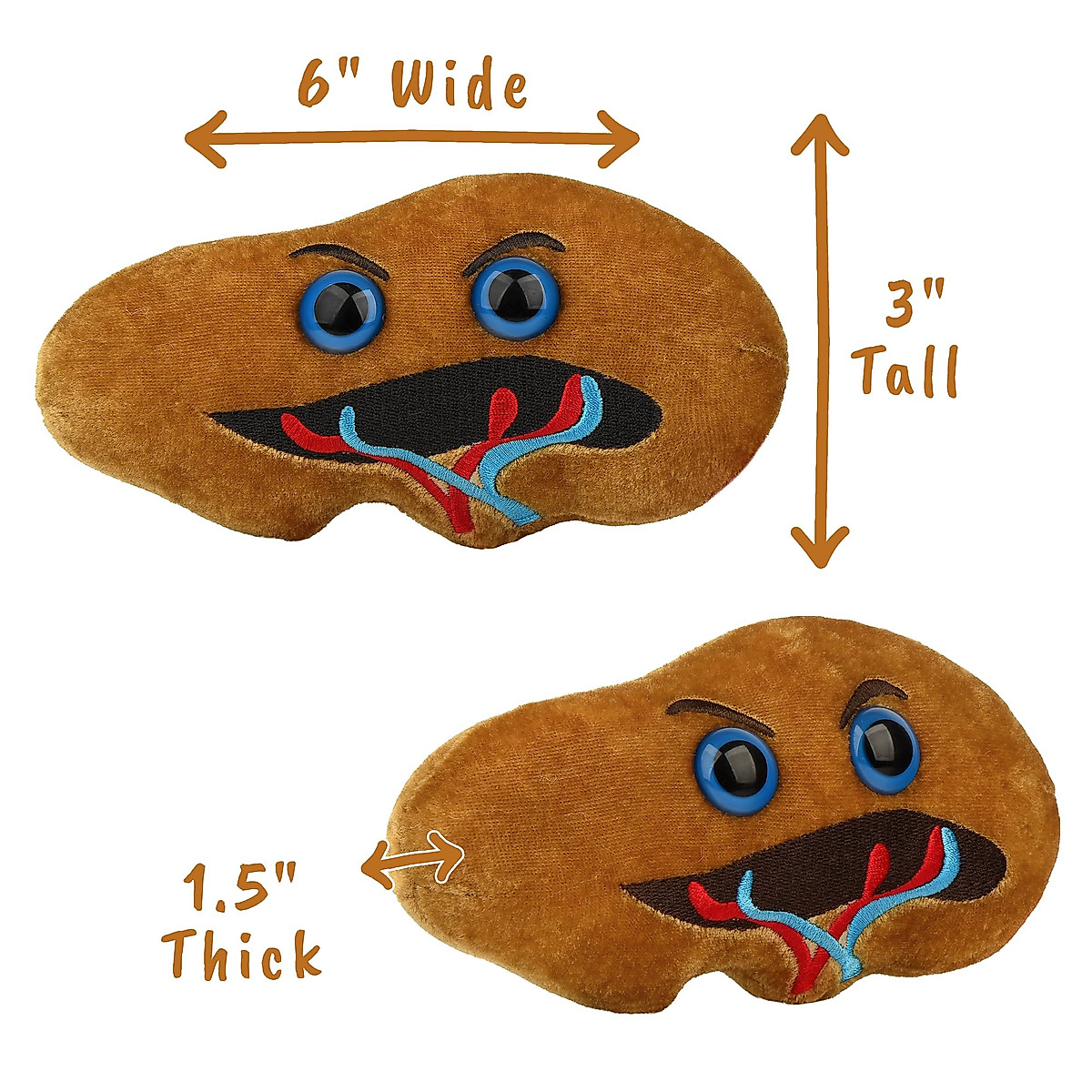 GIANTmicrobes Spleen Plush, Spleen Stuffed Animal, Stuffed Spleen, Spleen Removal, Spleen Funny, Spleen Pillow, Spleen Plush Toy, Stuffed Spleen Plush, Plush Spleen, Spleen Toy, Spleen Surgery Gifts