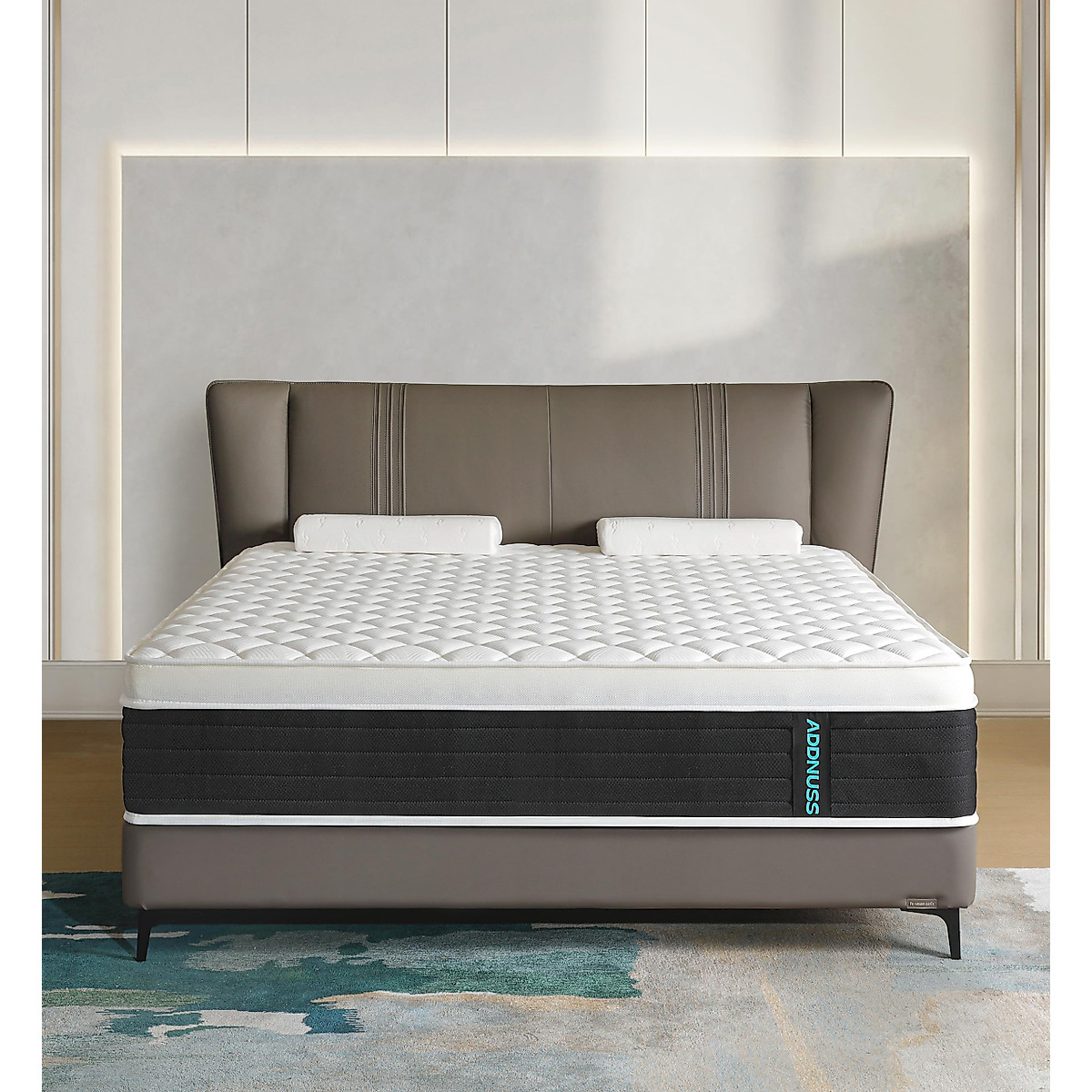 ADDNUSS Queen Size Mattress,14 Inch Gel Memory Foam and Innerspring Hybrid Queen Mattress in a Box for Pressure Relief,Medium Plush,Motion Isolation,CertiPUR-US.