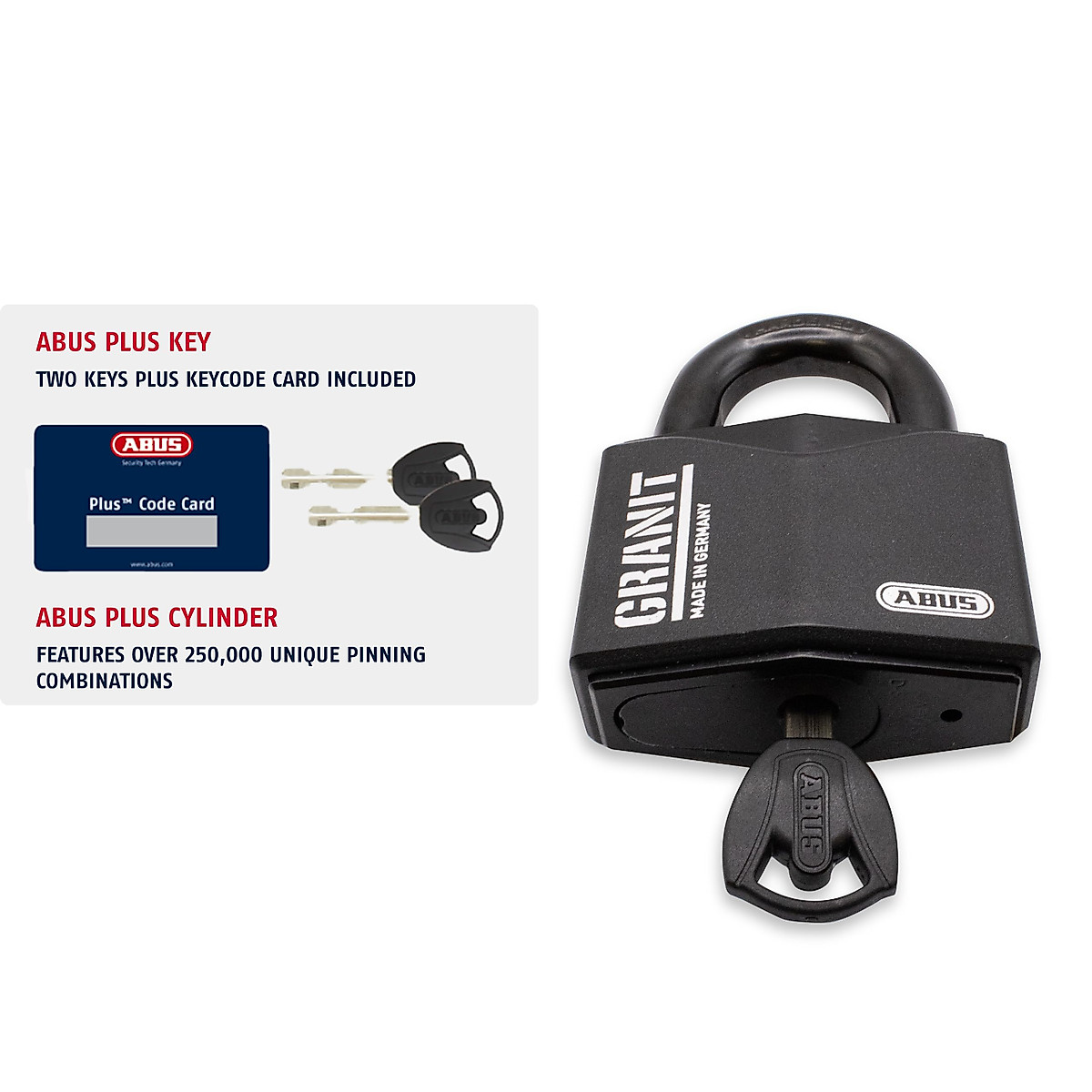ABUS 37/55 RK KA Granit Alloy Steel Padlock Keyed Alike (Code 5544653)