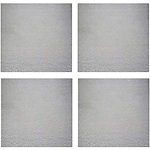 4 PCS Waveguide Covers, Messar Universal Mica Wave Guide Covers Mica Plates Sheets Microwave Oven Repairing Part for All Microwave Oven or Other Home Appliances, Cut to Size, 13X13cm (Size 4)