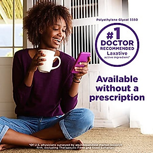 Amazon Basic Care ClearLax Polyethylene Glycol 3350 Powder for Solution, Osmotic Laxative, Relieves Occasional Constipation, Unflavored, 1.68 pound (Pack of 1)