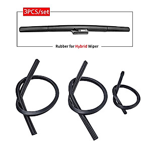 Replacement for Honda CRV 2012-2016, OTUAYAUTO Windshield Wiper Blade Refills - Replace OEM: 76622-STK-A02, 76632-STK-A02, 76732-T0A-003
