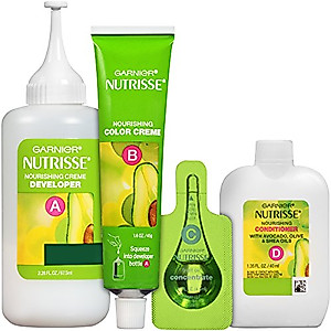 Garnier Nutrisse Nourishing Hair Color Creme, 12 Natural Blue Black (Packaging May Vary)