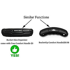 Bucket Idea Wash Tool Organizer for a 5 Gallon Bucket, Water-Resistant Mesh Pockets for Clean Supplier, Car Wash Supplier，Soap and Towel Holder Ring Included, (Orange)…