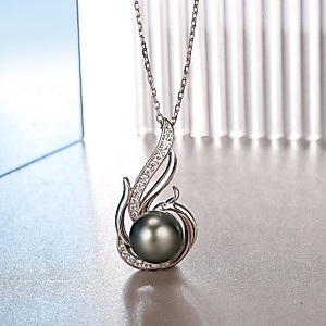 Nonnyl Gifts for Women- Pearl Necklaces Real Pearl Pendant, Christmas Gifts for Wife Mom Girlfriend, Anniversary Valentine's Day Mothers Day Gifts Birthday Fine Jewelry Gifts for Her, 18K Gold Plated