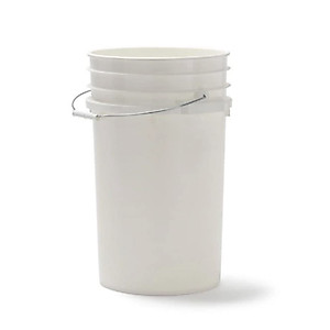 EPackage Supply 7 Gallon Plastic Bucket I Heavy Duty I Food Storage, BPA-Free I 90 Mil All Purpose Pail I Heavy Duty I White (1 Count)