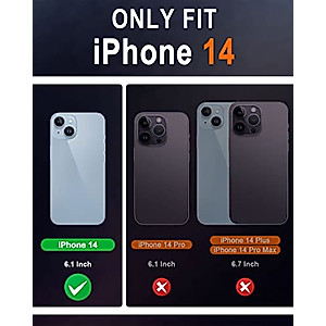 SHIELDON Case for iPhone 14 6.1" 5G, Genuine Leather iPhone 14 Wallet Folio Case [Magnetic Closure] [RFID Blocking Card Slots] [Kickstand] Full Protection Case Compatible with iPhone 14 2022 - Black