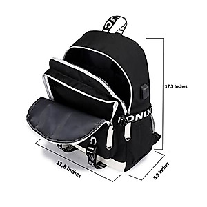 FIGHTINGGOLD JoJo Bizarre Adventure Backpack for College Rucksack Laptop Travel Bag Josuke Kujo Jotaro Dio Jolyne (I)