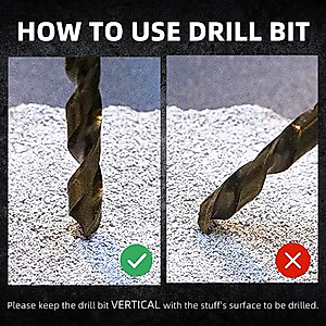 AresMro Cobalt Drill Bit Set- 3/16''(10PCS) M35 High Speed Steel, Twist Jobber Length for Metal, Cast Iron and Wood Plastic with Metal Indexed Storage Case