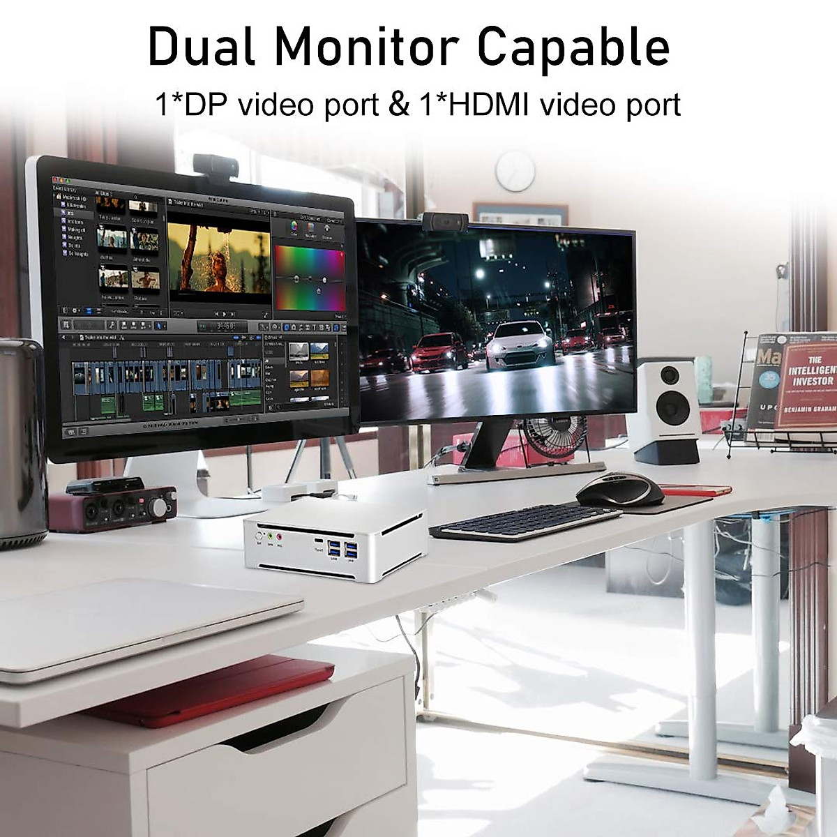 msecore Mini PC with Core i9-9880H 8 Cores Upto 4.8GHz, 32GB DDR4 RAM, 1T NVME SSD Desktop Computer, 4K@60Hz, HDMI, DP, Dual Monitor Capable, Wi-Fi 6, Bluetooth 5.1, Windows 11 Pro