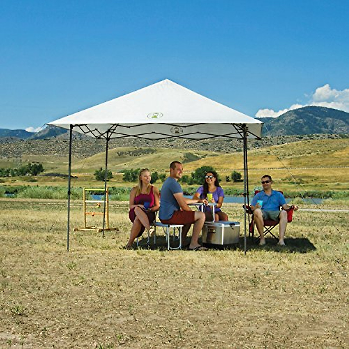 Coleman Light & Fast Pop Up Canopy, 10 x 10 Canopy Tent, UPF 50+ Sun Shade Tent