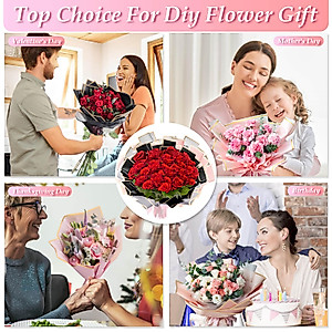 Tetutor Waterproof Flower Wrapping Paper,30 Sheets Bouquet Wrapping Paper, Floral Wrapping Paper for Bouquets, Flower Wrapping Paper Bouquet for Florist Wrap Wedding Birthday