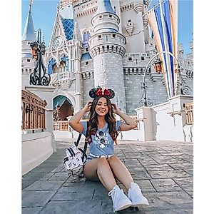 Casual T-Shirt I Wanna Be Where The People aren't Shirt for Women Funny Shell Graphic Tees Holiday Loose Fit Plus Size T-Shirt with Saying(Blue XXL)