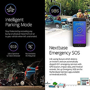Nextbase 422GW Dash Cam + Rear Window Camera - 1440p HD Recording in Car Camera - Wi-fi GPS Bluetooth Alexa Enabled - Parking Mode - Night Vision - Loop Recording - Automatic Power and Crash Detection