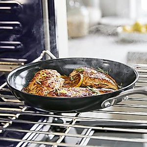 GreenPan Black Pro Infinite8 Ceramic Nonstick 3-Piece Frypan Set, 8”, 10”, and 12”, Hard Anodized, Stainless Steel Handle, PFAS-Free