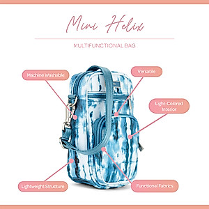 JuJuBe | Mini Helix Small Crossbody Bag with Multiple Pockets For Moms or Teens, Includes Adjustable Strap, for Travel & other Essentials