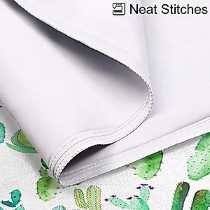 Tropical Cactus Themes Satin Pillow Cases Silk Satin Pillowcase for Hair and Skin Standard Set of 2 Super Soft Silk Pillowcase with Envelope Closure (20x26 in)