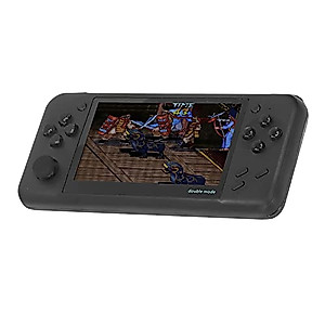 VINGVO Handheld Game Console, 1500mAh Color Screen 4.3inch HD Portable Game Console for Kids for Travel (Black)