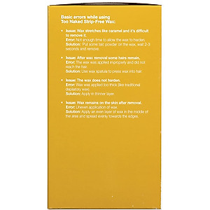Too Naked Golden Radiance Strip-Free Wax, Hypoallergenic, Incredible Elasticity Peel Wax size 28.8 Ounces