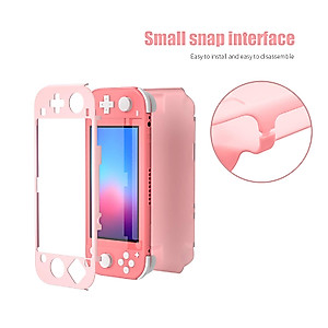 ECHZOVE Comfort Grip Case for Nintendo Switch lite, Protective Hard Case for Nintendo Switch lite - Pink