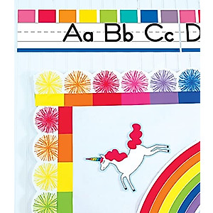 Schoolgirl Style - Hello Sunshine | Alphabet Line | Manuscript Mini Bulletin Board, 8pcs