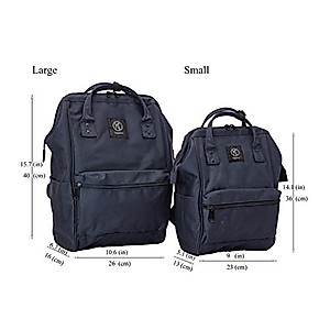 Kah&Kee Polyester Travel Backpack Functional Anti-theft School Laptop for Women Men (Yellow, Large)