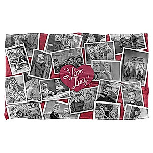 Trevco I Love Lucy Time After Time Silky Touch Super Soft Throw Blanket 36" x 58"