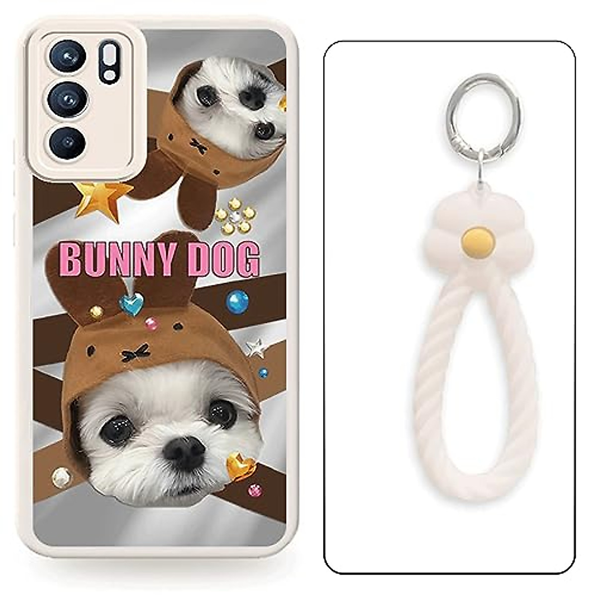 LCEHTOGYE Case for Oppo Reno 6 Pro 5G + Tempered Glass Screen Protector, Slim Black Shock-Absorption Soft TPU Bumper Protective Phone Case Cover for Oppo Reno 6 Pro 5G (6,55") - LY10