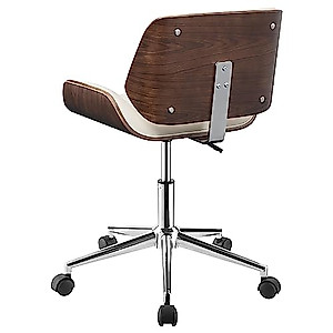 Coaster Home Furnishings Addington Adjustable Height Office Chair Ecru and Chrome