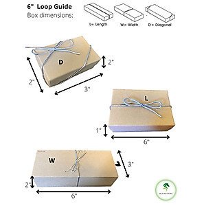 WGH Metallic Stretch Loops with Pre-Tied Bows, Elastic Cord Ribbon, Gift Box Bows, Elastic Ribbon String for Gifts, Box, Craft, Bags - Pack 50 Units (6", Silver)