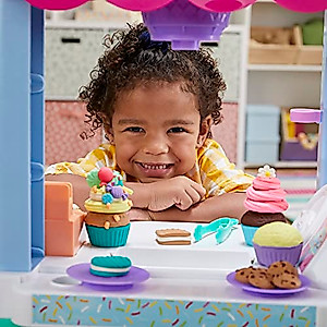 Play-Doh Kitchen Creations Sweet Snacks Food Truck Toy Playset for Kids, 12 Modeling Compound Cans, for 3 Year Old Girls & Boys & Up (Amazon Exclusive)